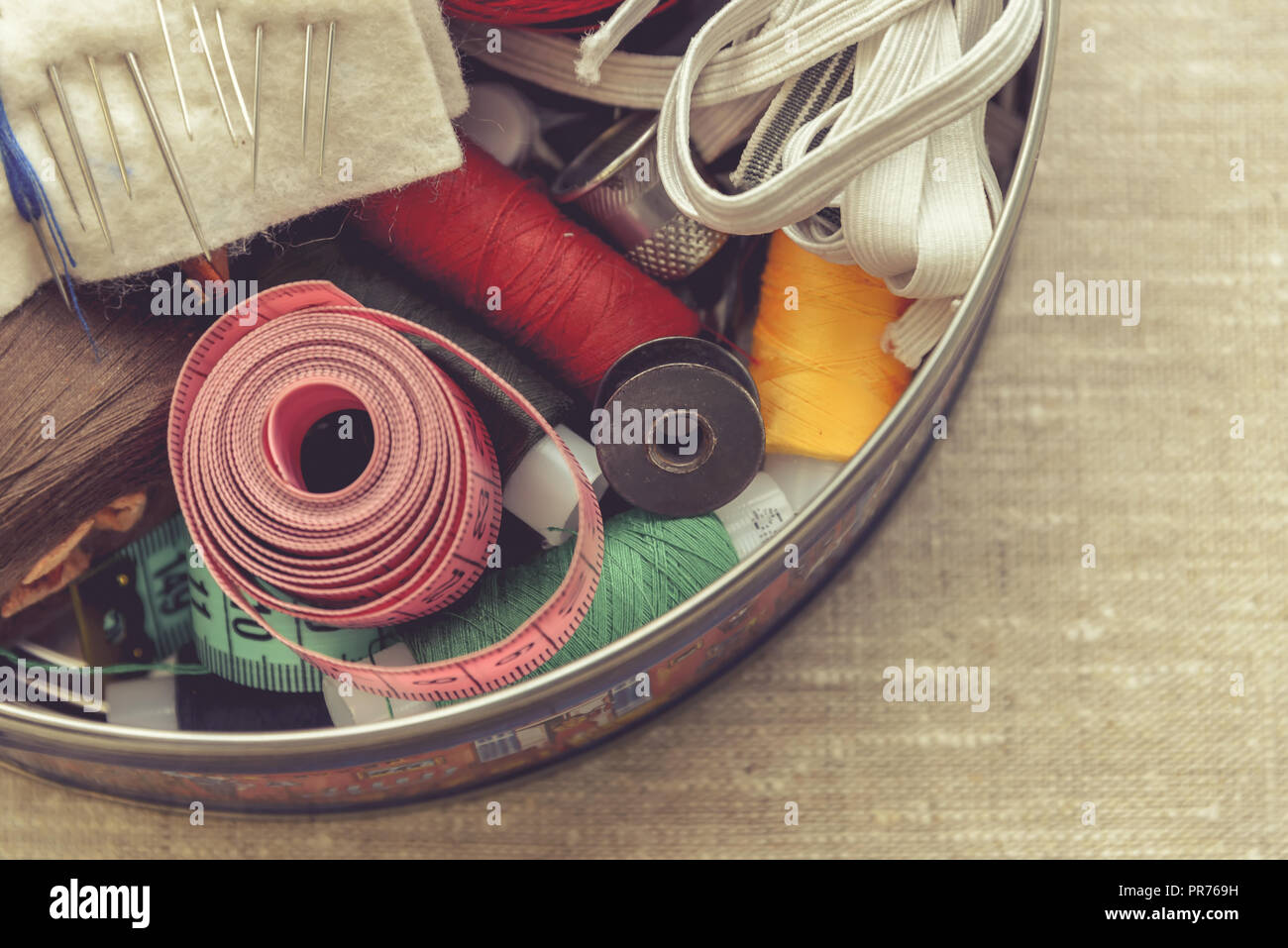 the composition of the seamstress, tailor, sewing thread and for ...