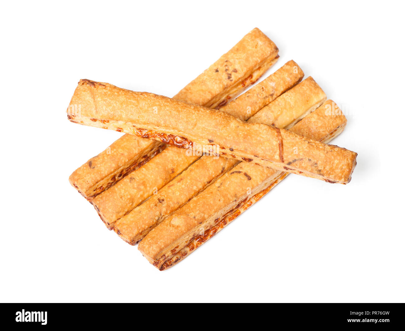 Group of bread sticks isolated on white background Stock Photo - Alamy