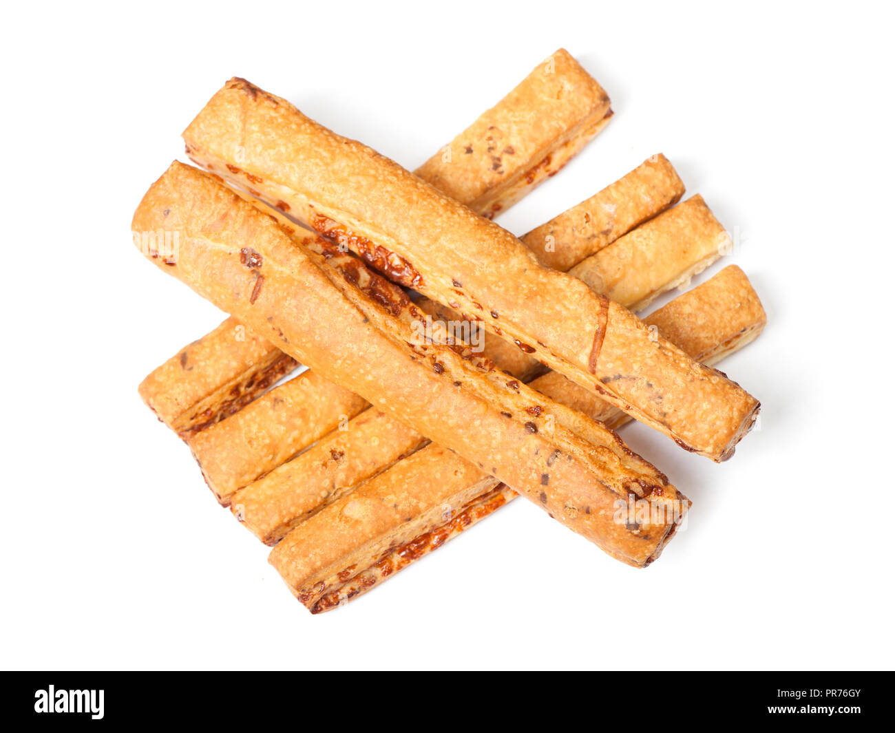 Group of bread sticks isolated on white background Stock Photo - Alamy