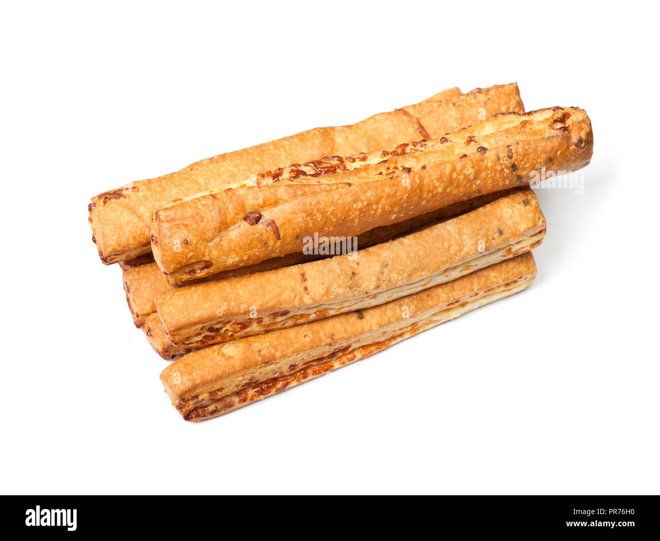 Group of bread sticks isolated on white background Stock Photo - Alamy