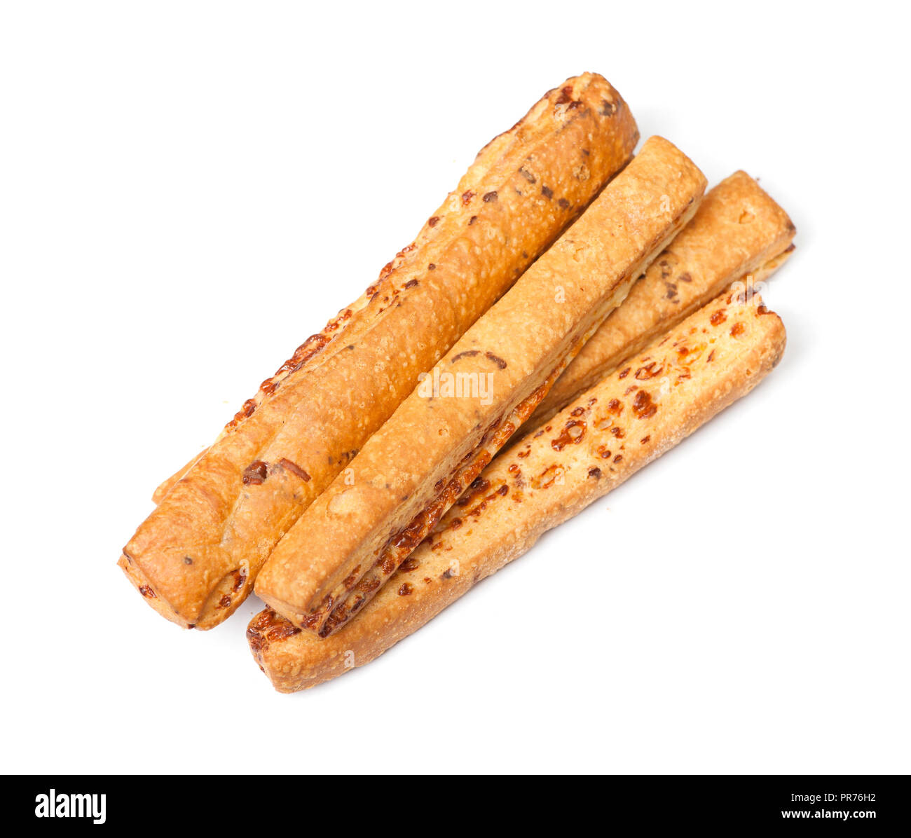 Group of bread sticks isolated on white background Stock Photo - Alamy