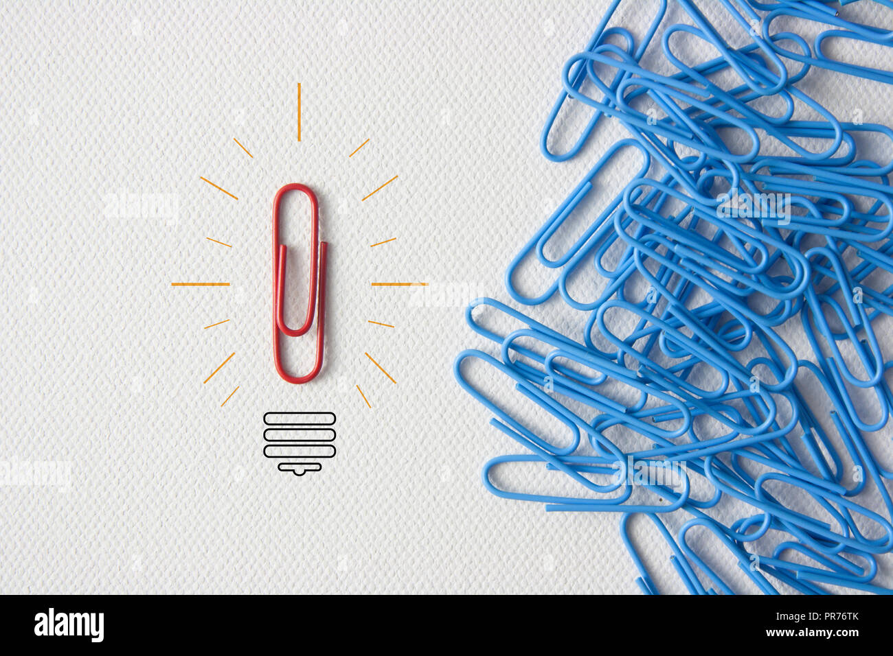 Individuality symbol and independent thinker concept and new leadership ...