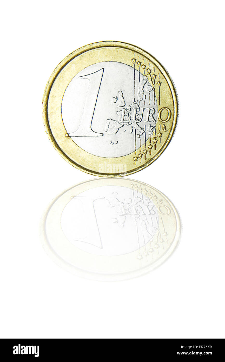 One euro coin Stock Photo - Alamy