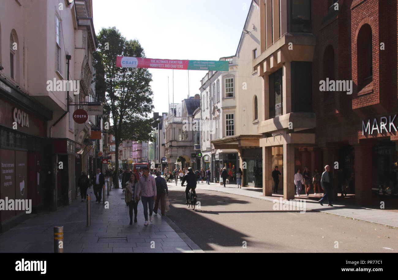 Exeter town centre hi-res stock photography and images - Alamy