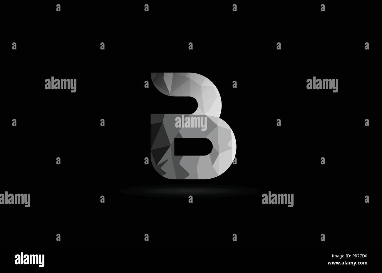 black and white alphabet letter b logo design suitable for a company or ...