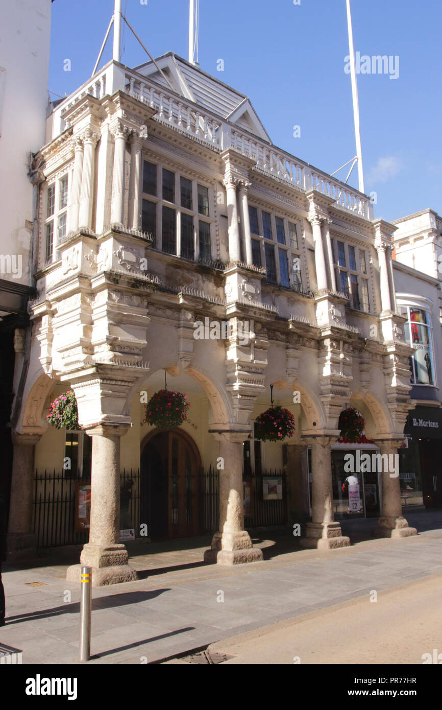 Guildhall High Street Exeter Devon UK Stock Photo - Alamy