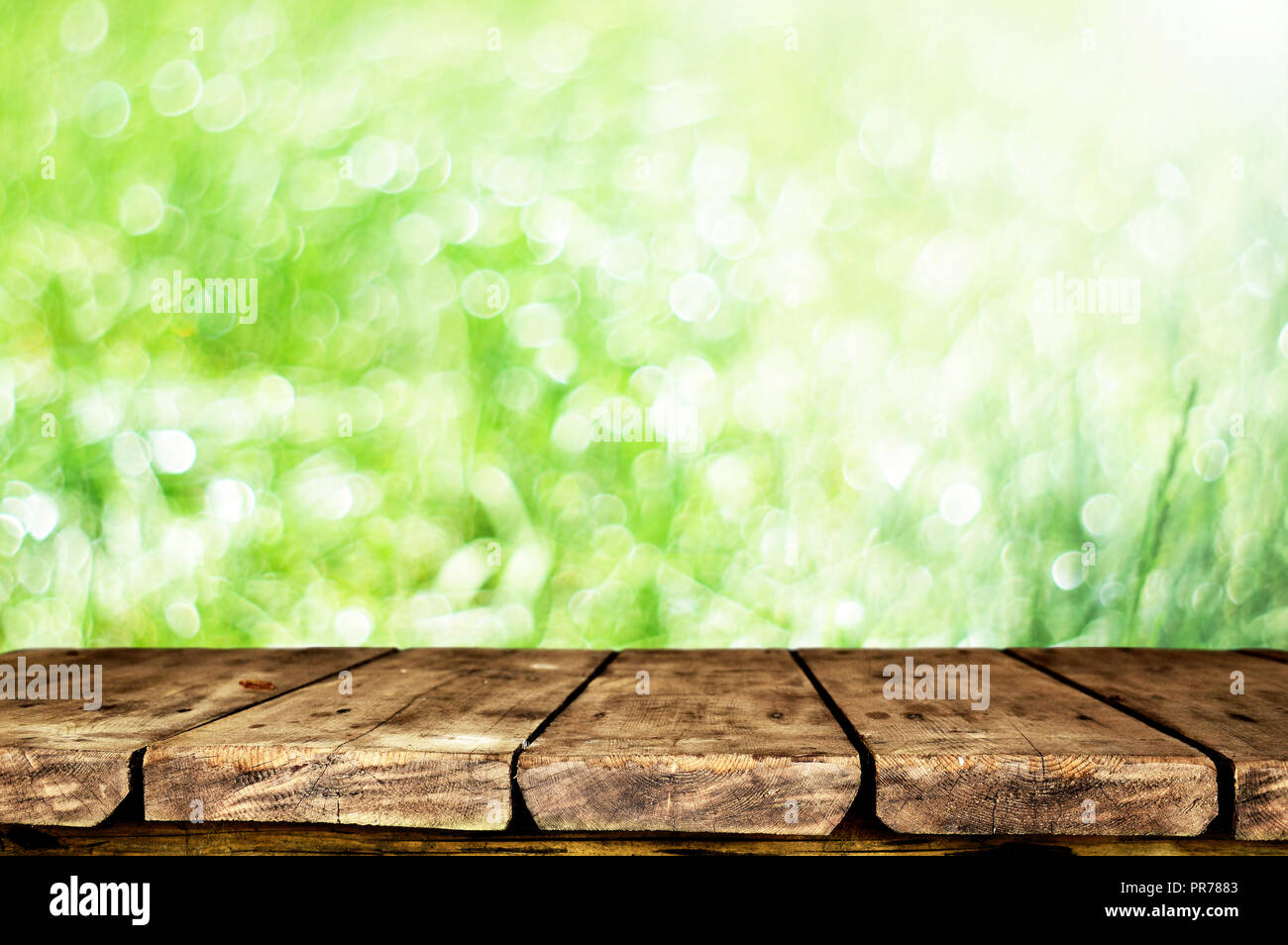 Wooden table background Stock Photo - Alamy
