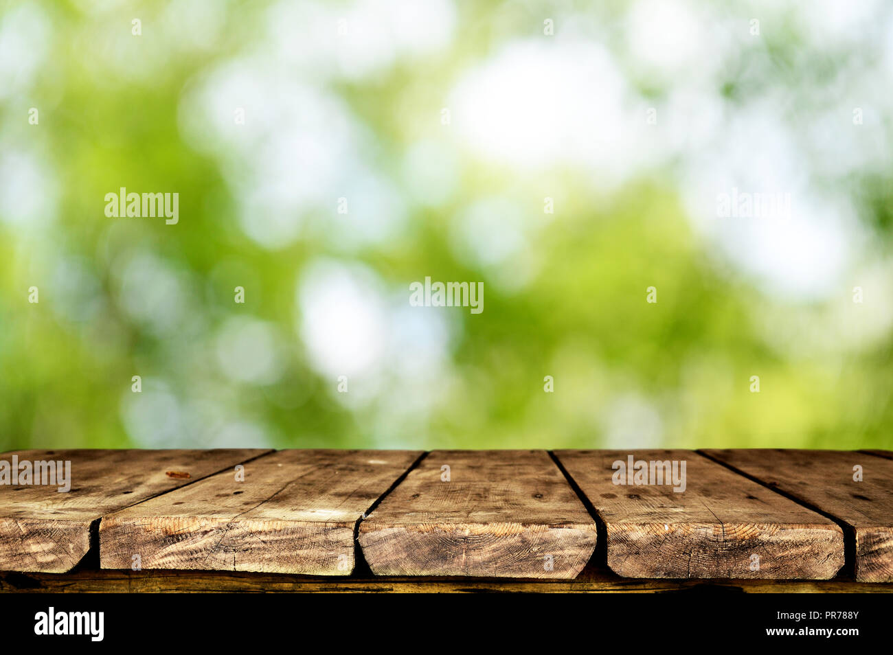 Wooden table background Stock Photo - Alamy