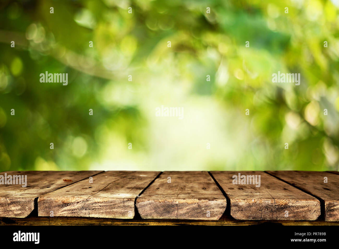 Wooden table background Stock Photo - Alamy