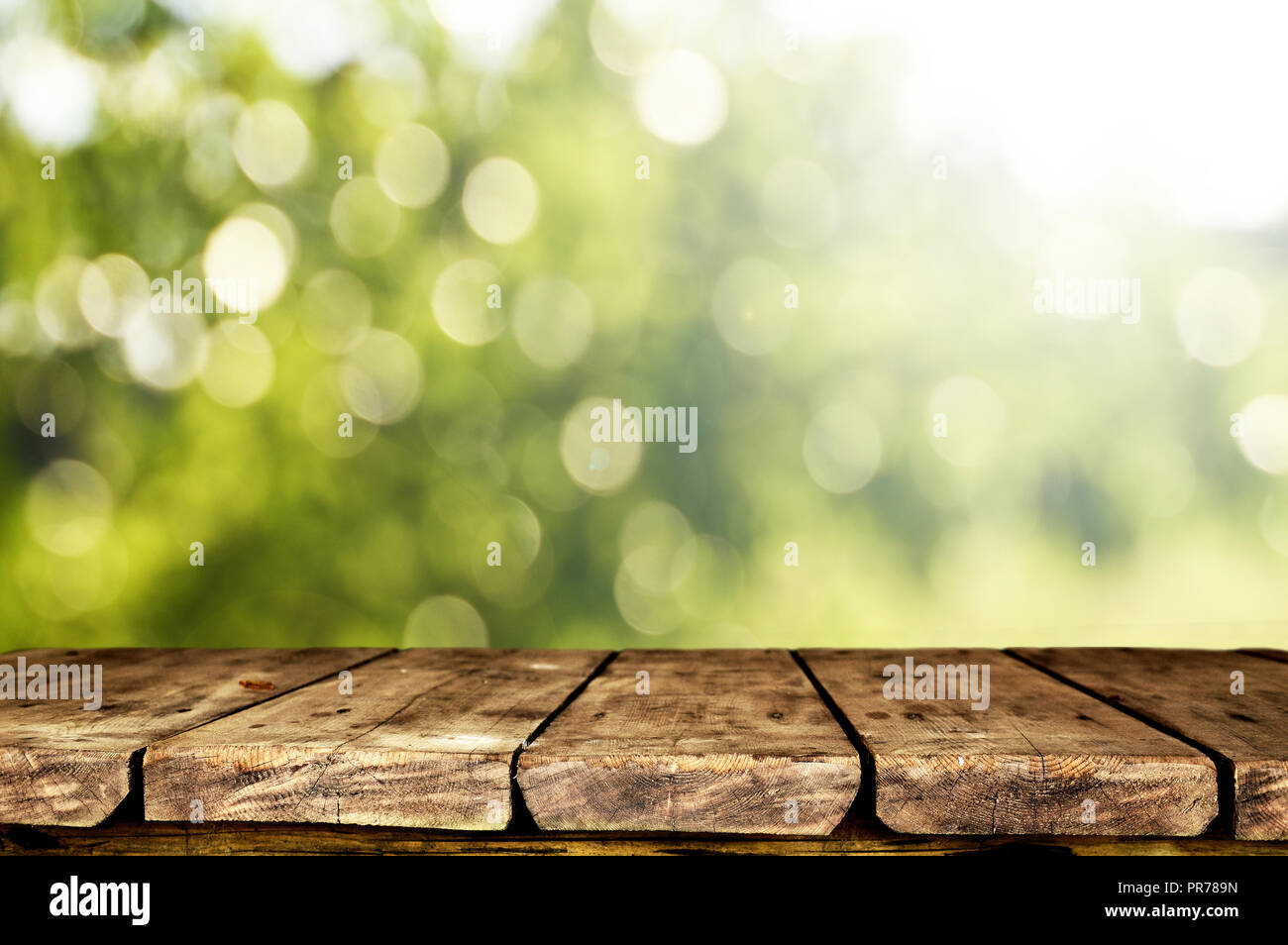 Wooden table background Stock Photo - Alamy