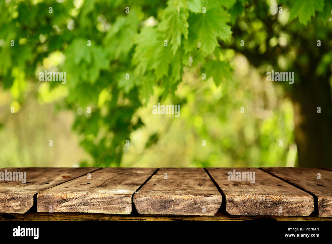 Wooden table background Stock Photo - Alamy