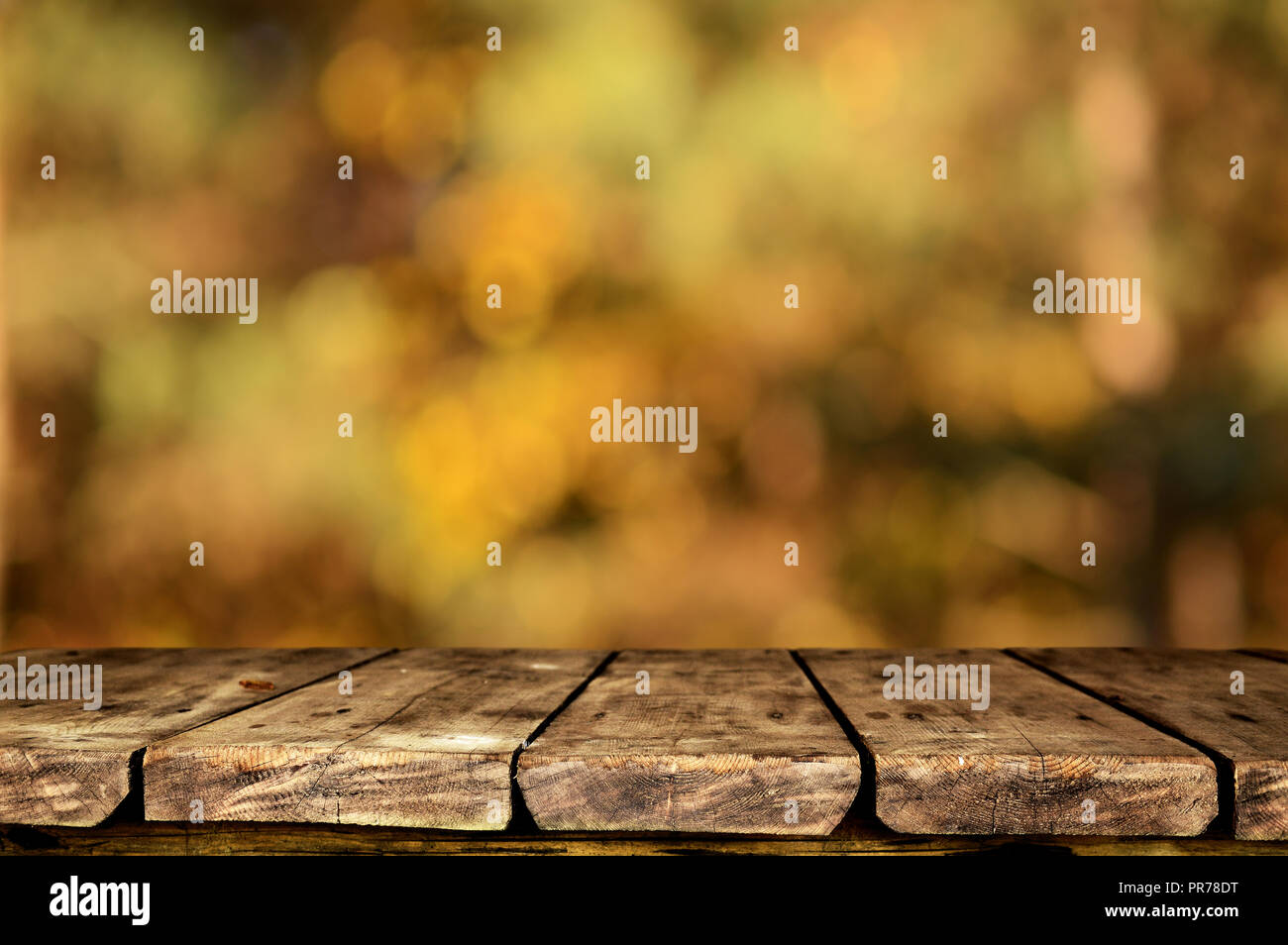 Wooden table background Stock Photo - Alamy