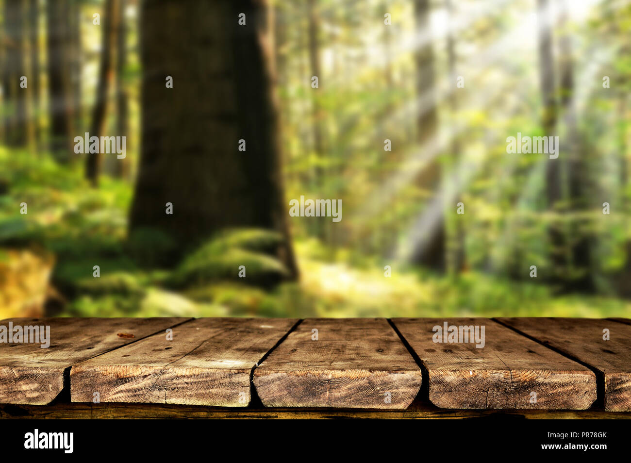Wooden table background Stock Photo - Alamy