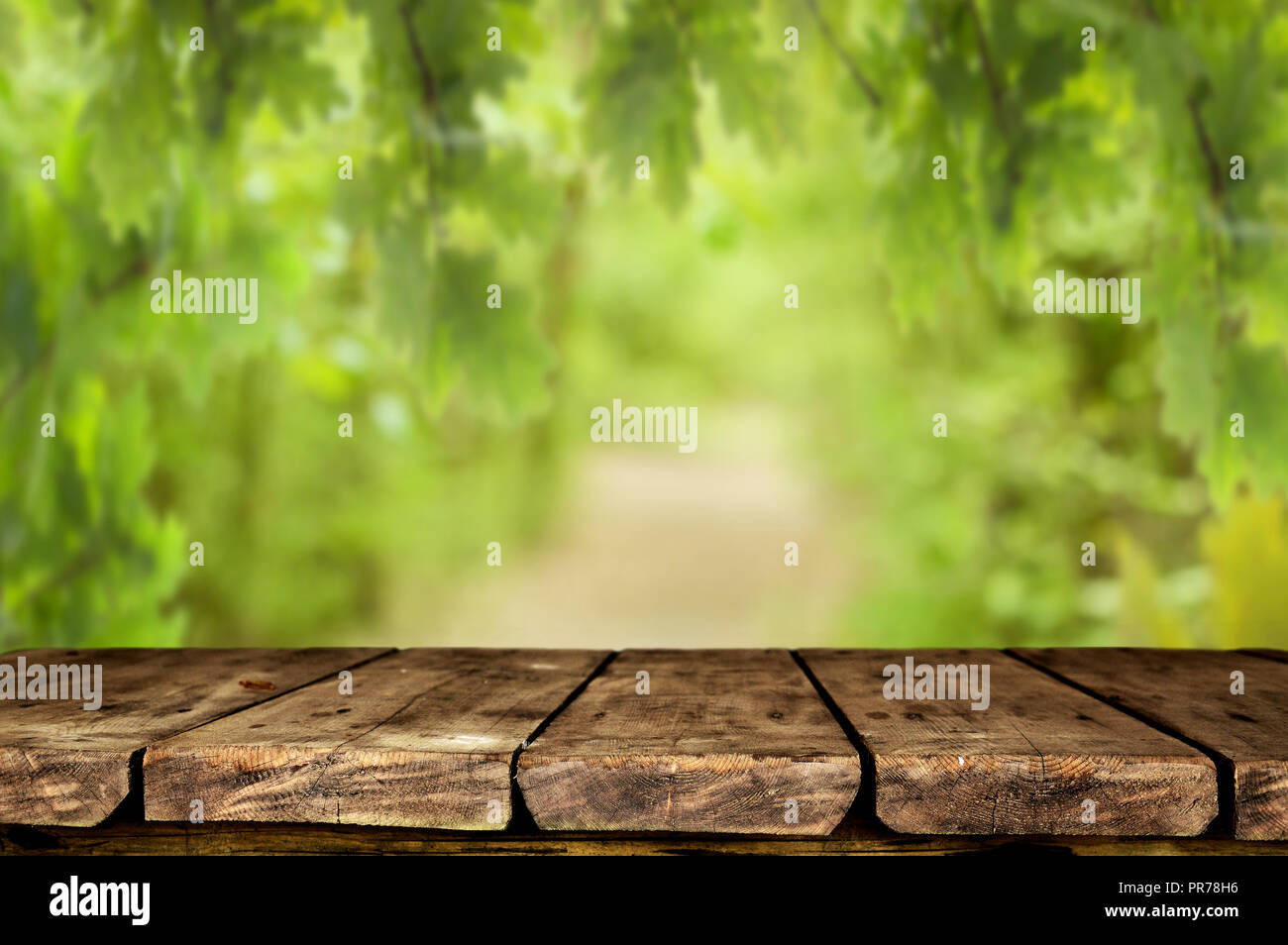 Wooden table background Stock Photo - Alamy