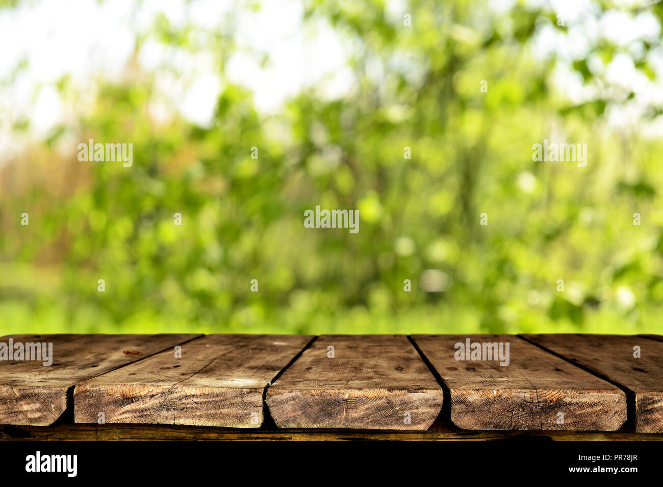 Wooden table background Stock Photo - Alamy