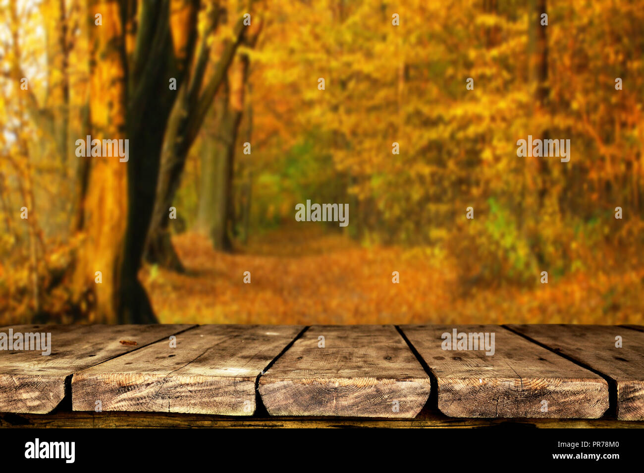 Wooden table background Stock Photo - Alamy