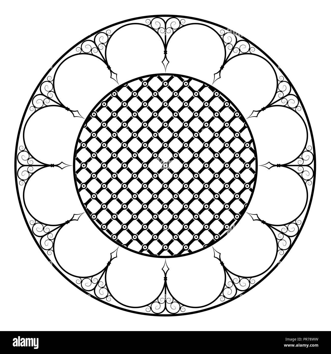 Decorative round frame Stock Vector Image & Art - Alamy
