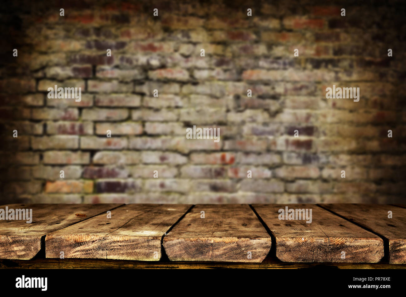 Wooden table background Stock Photo - Alamy