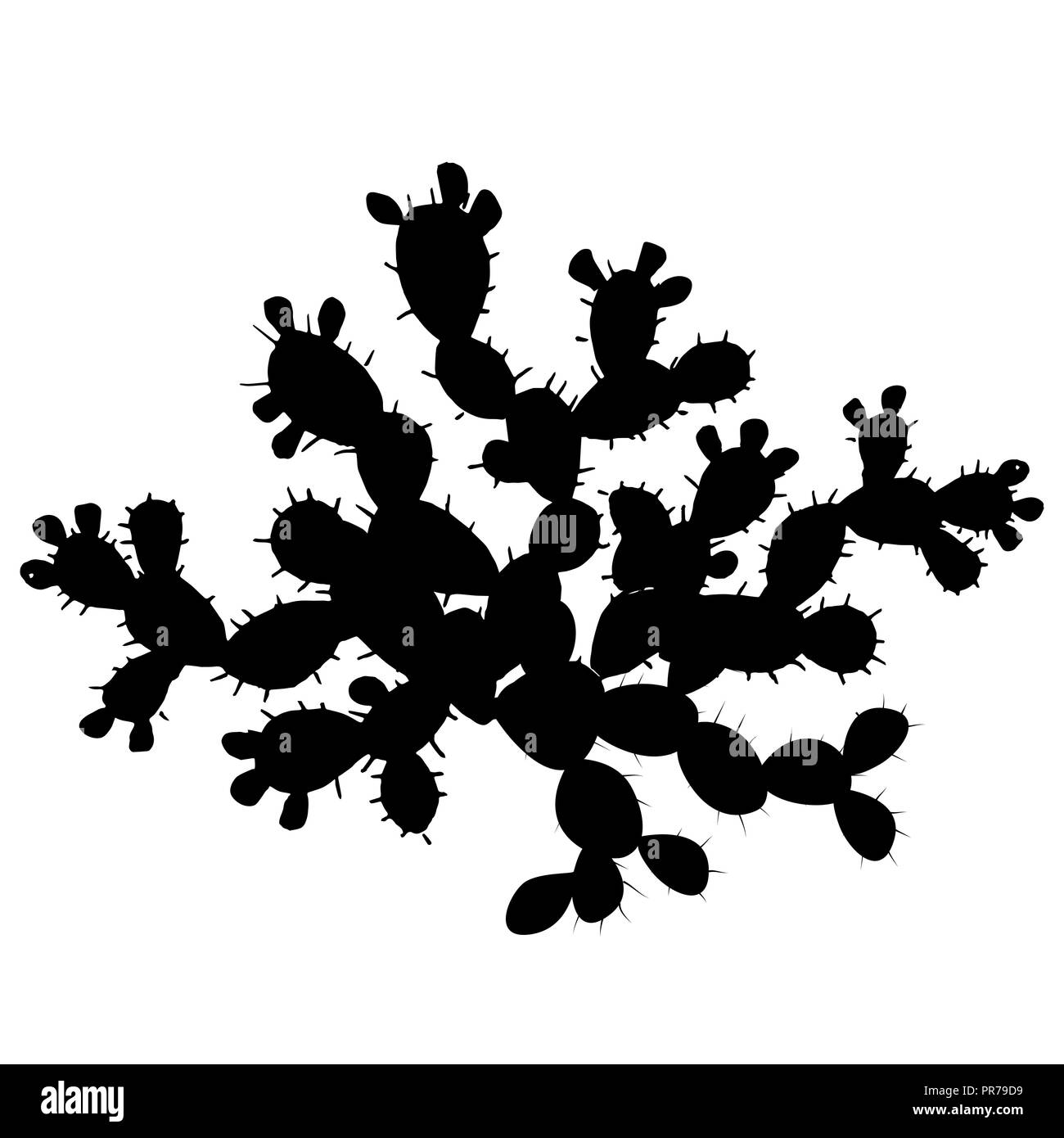 Green opuntia Stock Vector Images - Alamy