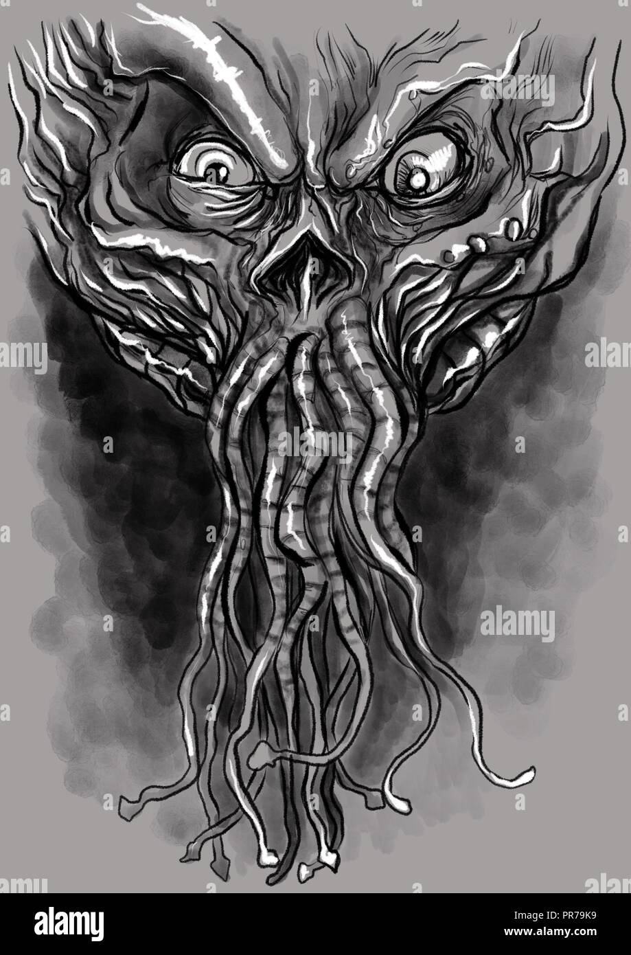 the old god illustration Stock Photo - Alamy
