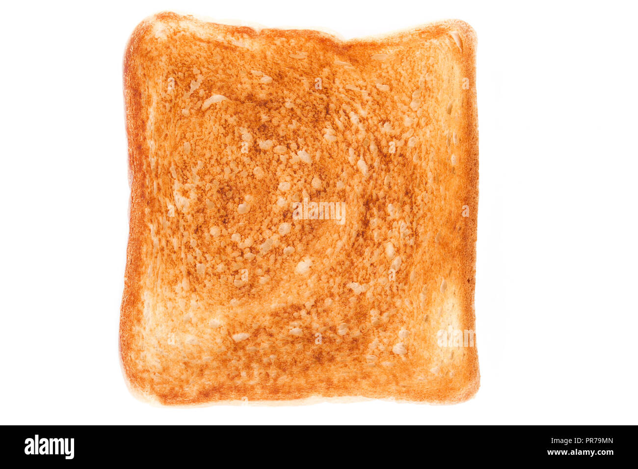 Toasted bread on a white background Stock Photo - Alamy