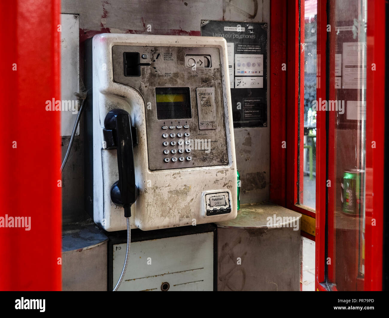 Old Public Phone Stock Photo - Alamy