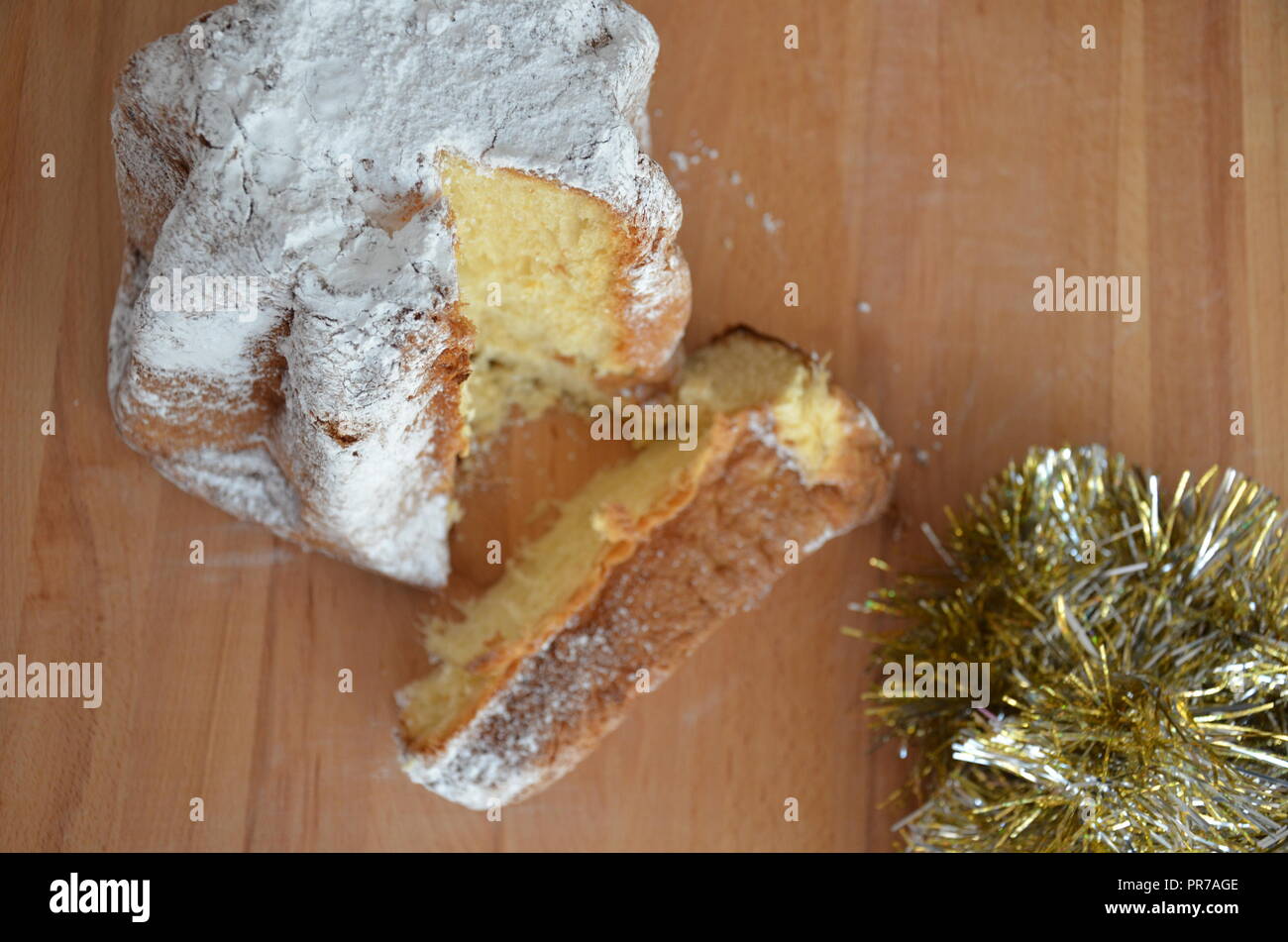 Pandoro, traditional Italian Christmas cake Stock Photo - Alamy