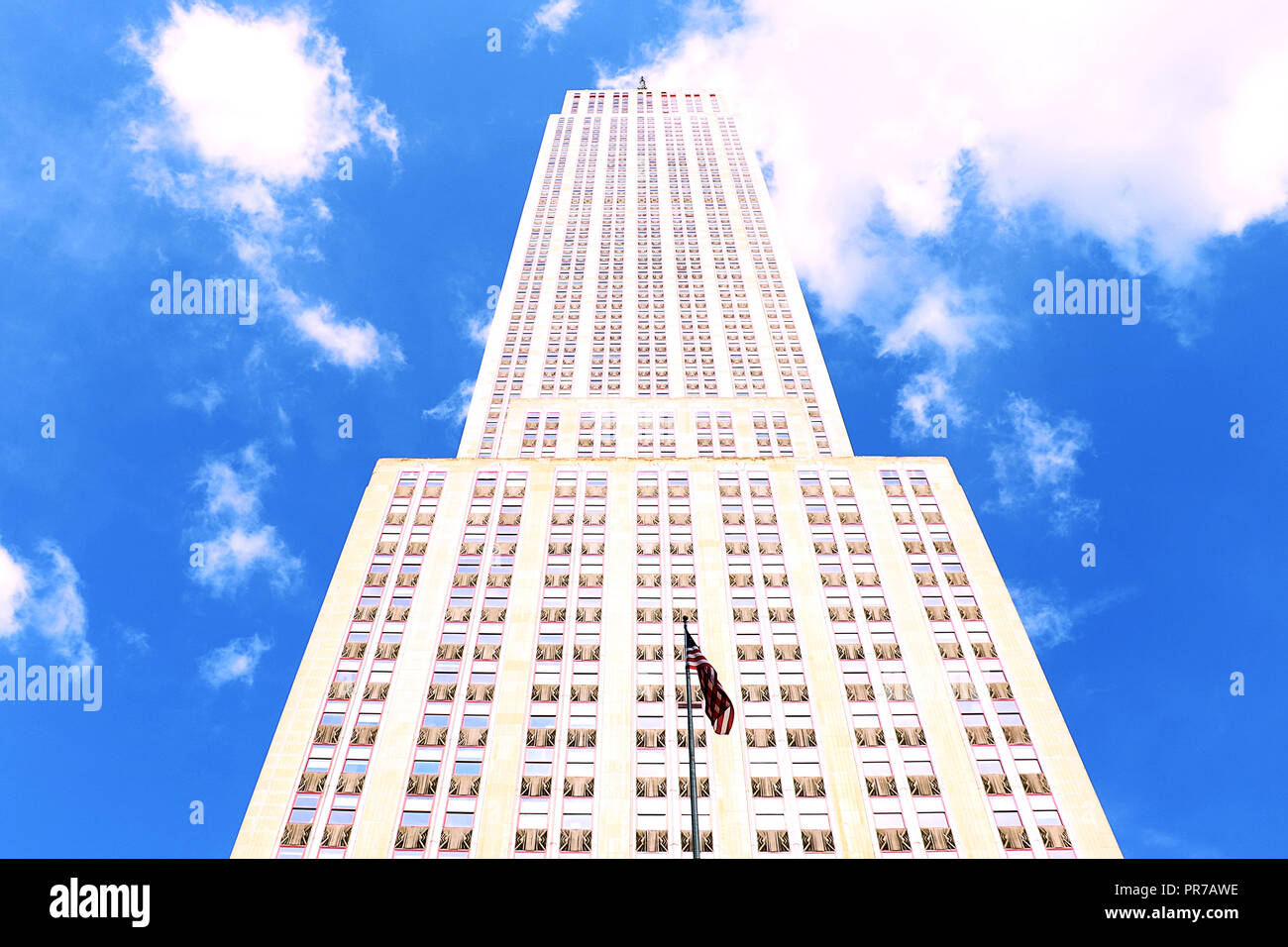 Manhattan skyline blue sky downtown hi-res stock photography and images ...