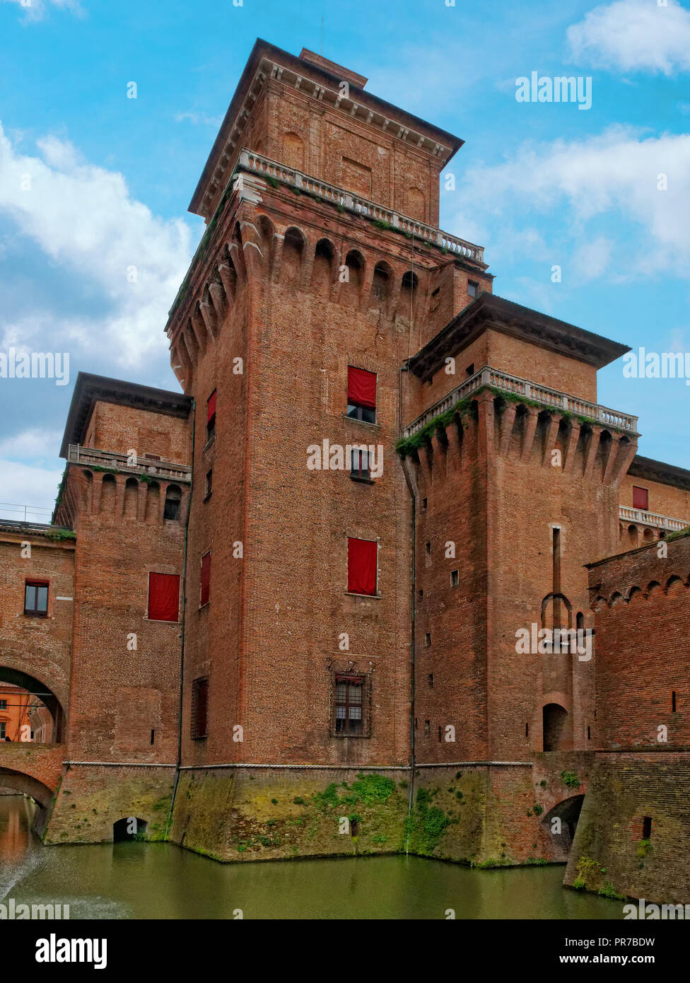 Medieval Estense Castle in Ferrara Itay Stock Photo - Alamy