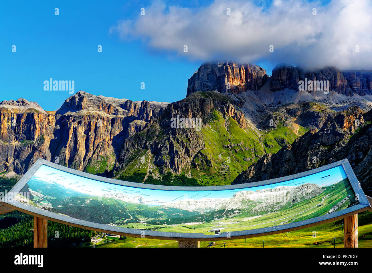 Dolomites Mountains Map