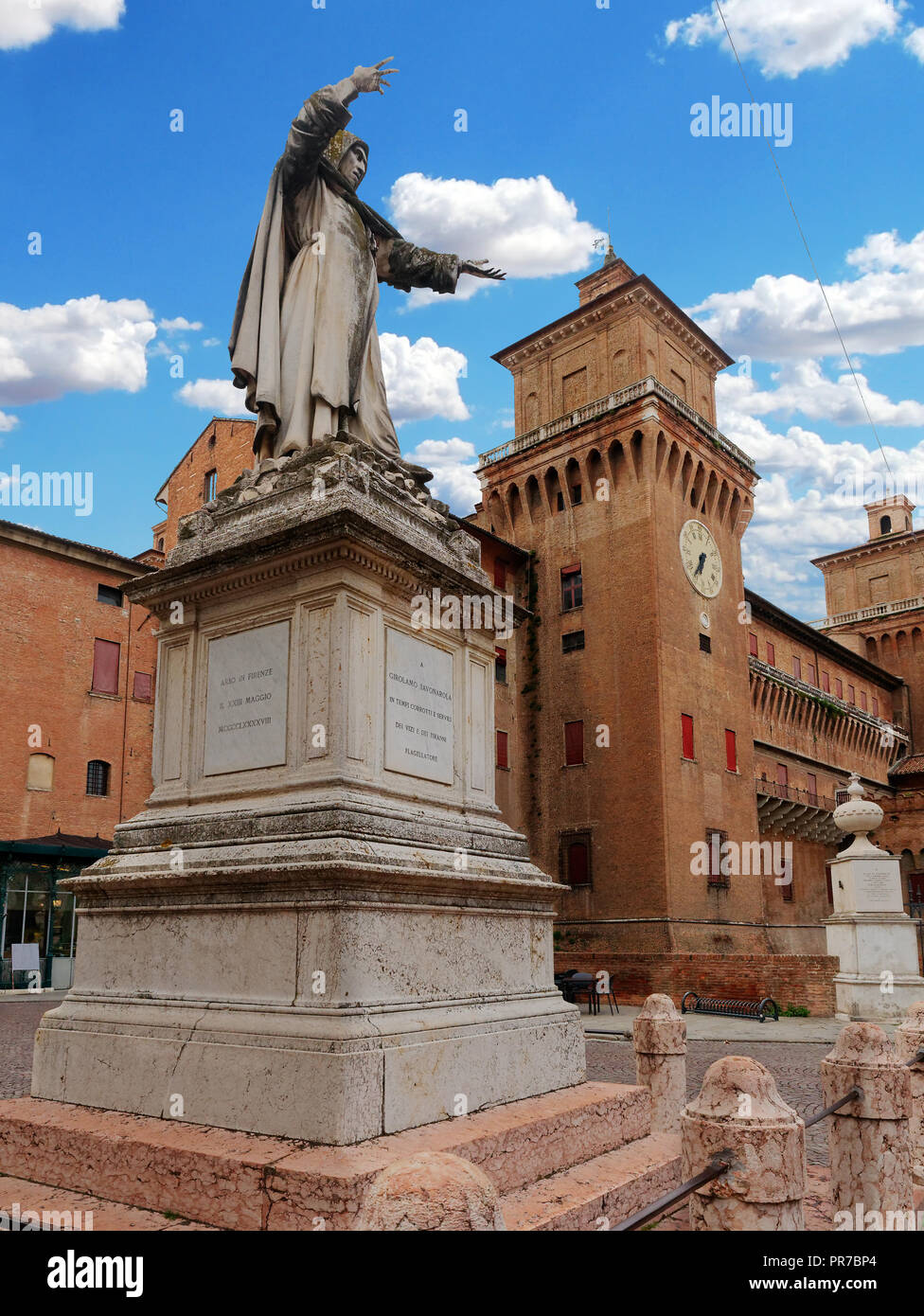 Girolamo Savonarola Statue in Ferrara Italy Stock Photo - Alamy