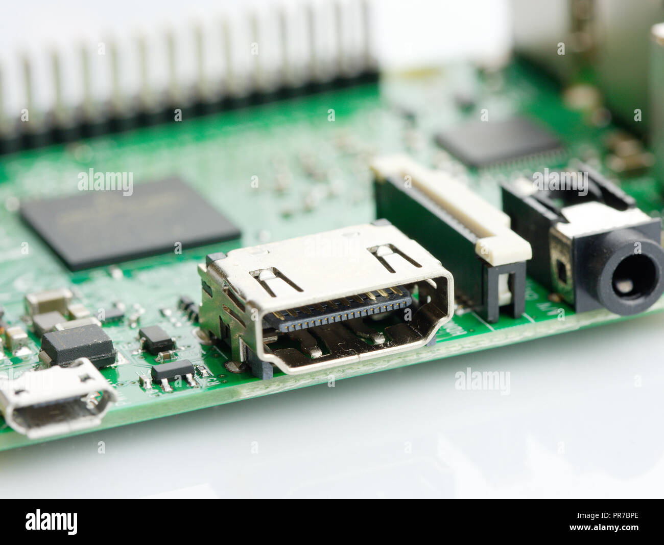 Closeup Electronic Computer Board Stock Photo - Alamy
