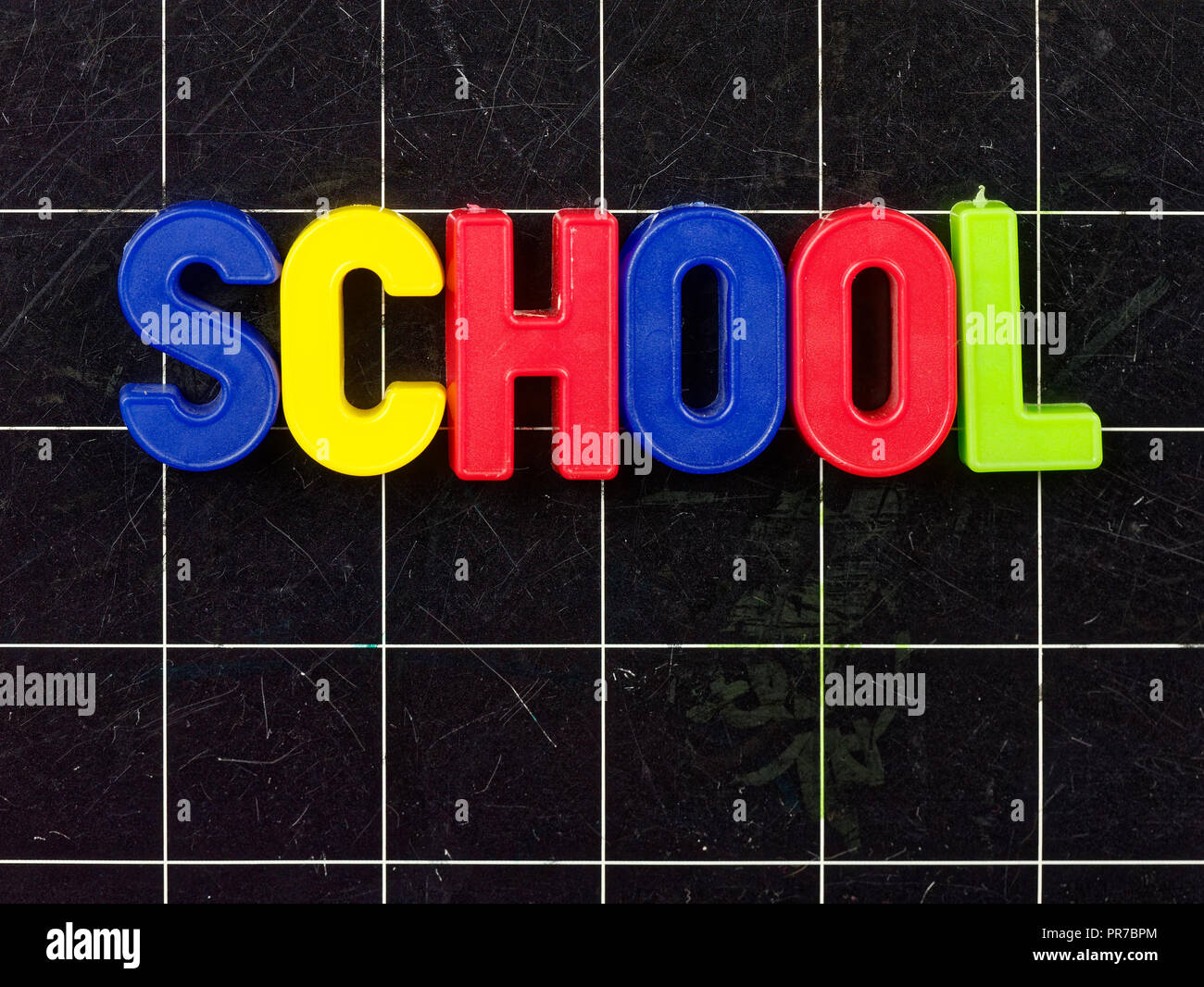 Plastic magnetic letters hi-res stock photography and images - Alamy