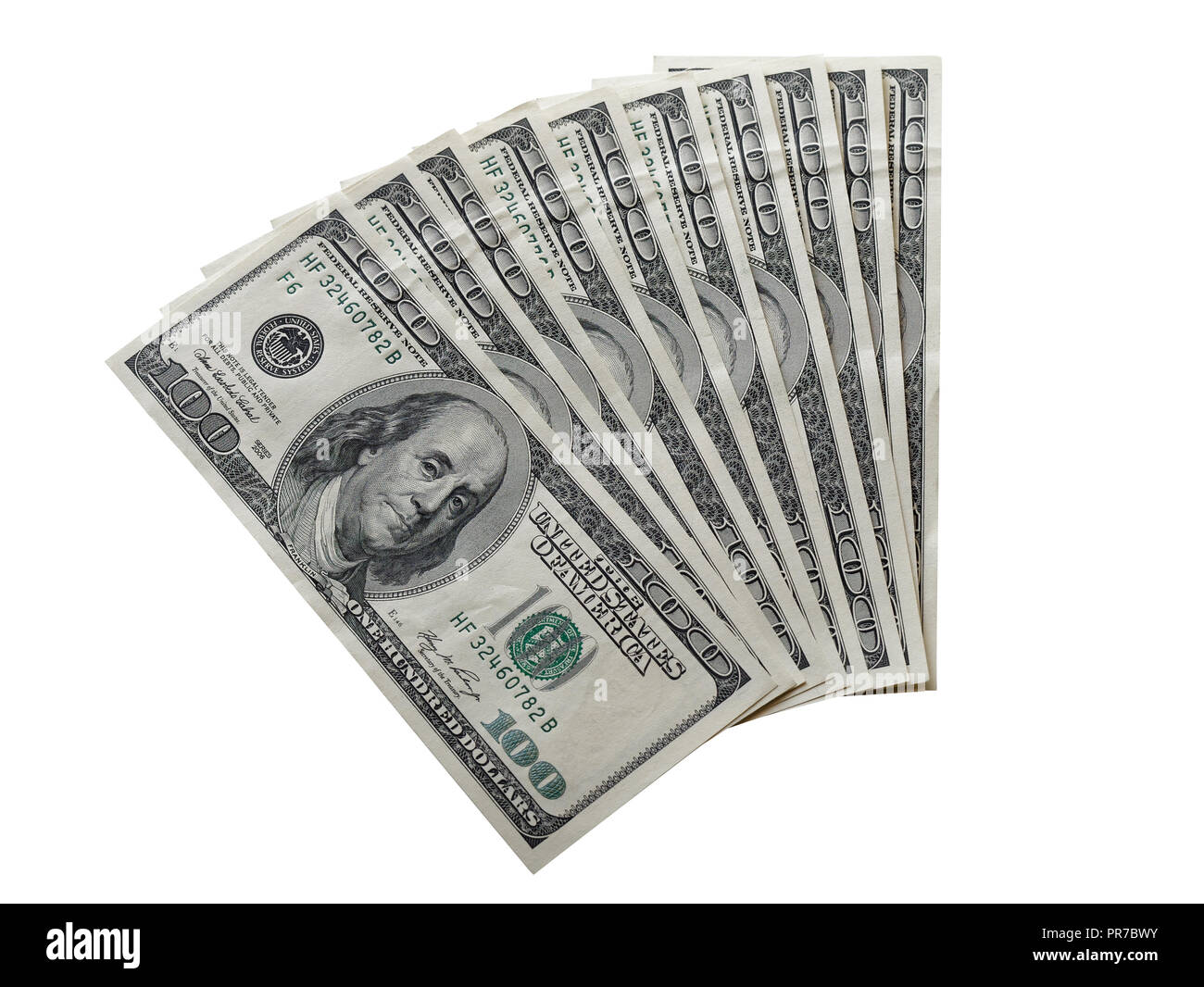 Money fan isolated american Cut Out Stock Images & Pictures - Alamy