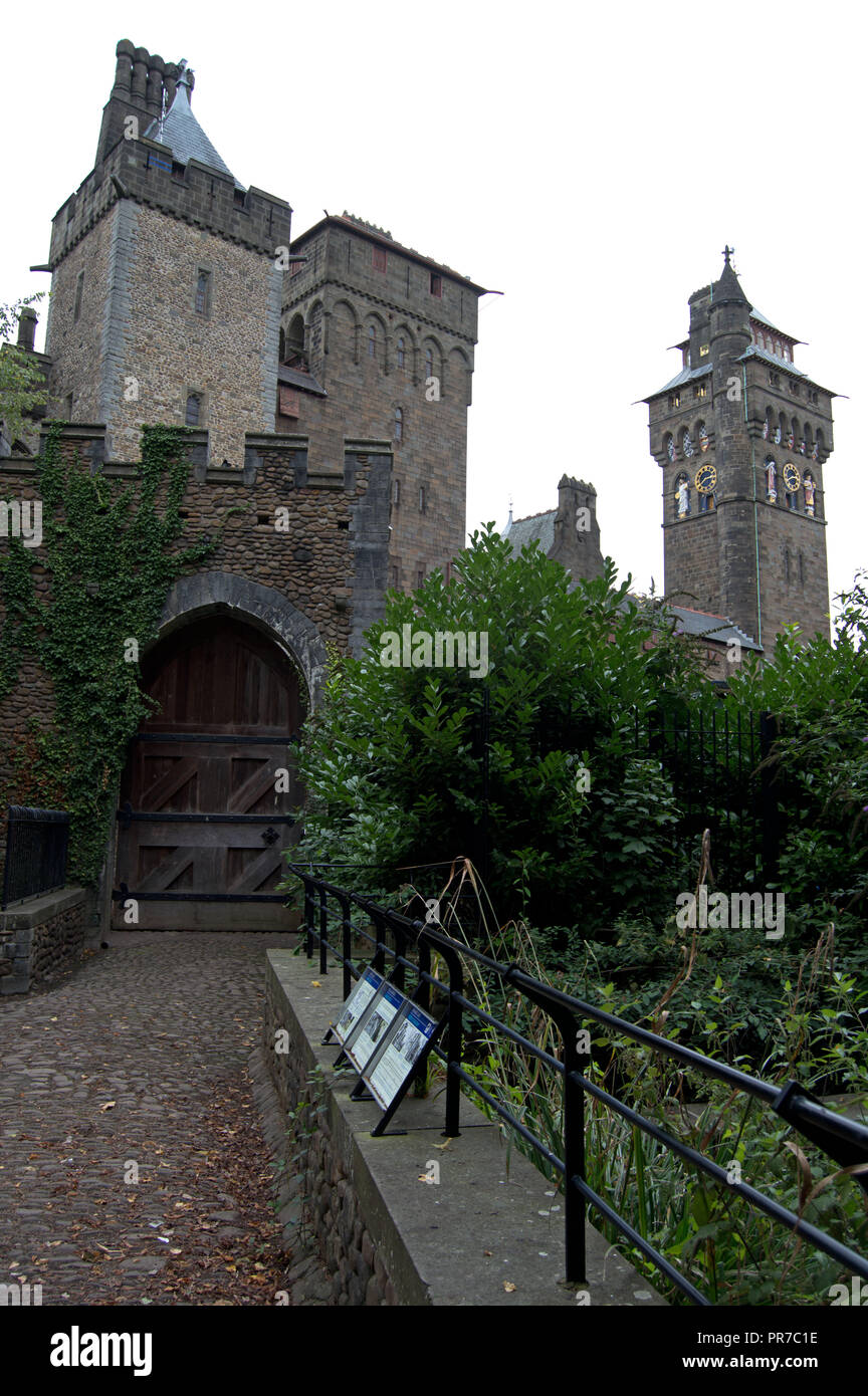 Clock Tower In Cardiff Castle High Resolution Stock Photography and ...