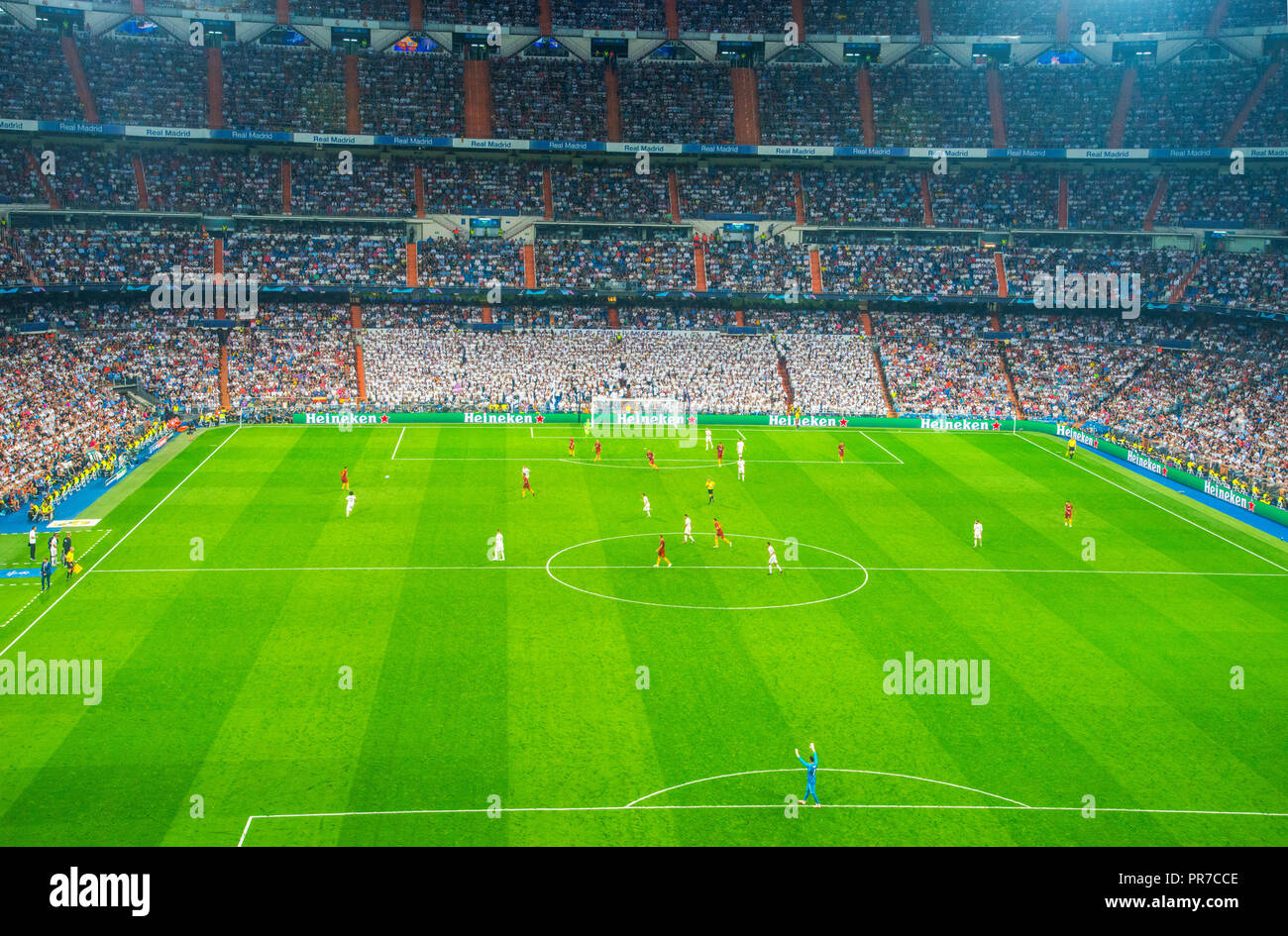 Bernabeu stadium champions league view hi-res stock photography and ...