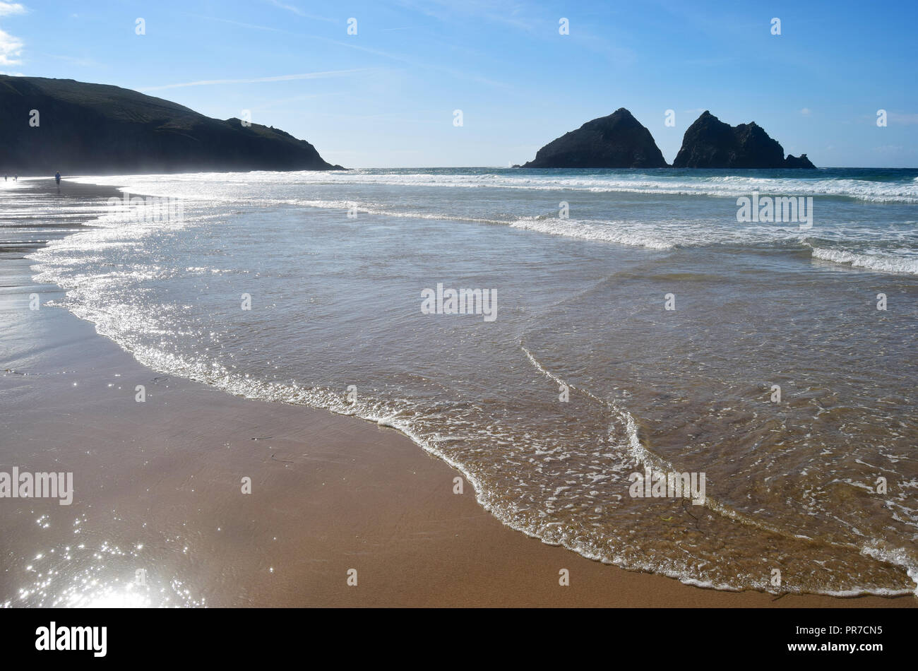 Holywell Beach, Holywell, Cornwall, 140918 Stock Photo - Alamy