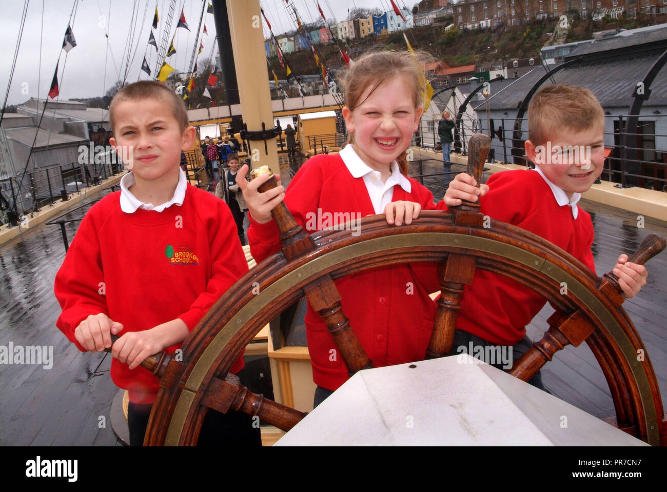 Brookside Primary School visits SS Great Bristol, UK Stock Photo - Alamy