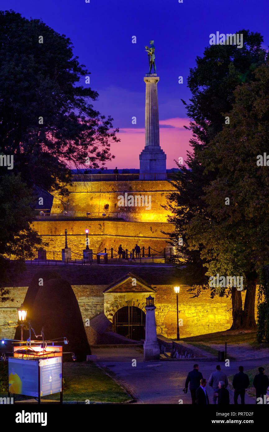 Belgrade / Serbia - September 25th 2018: Victor monument, one of the ...