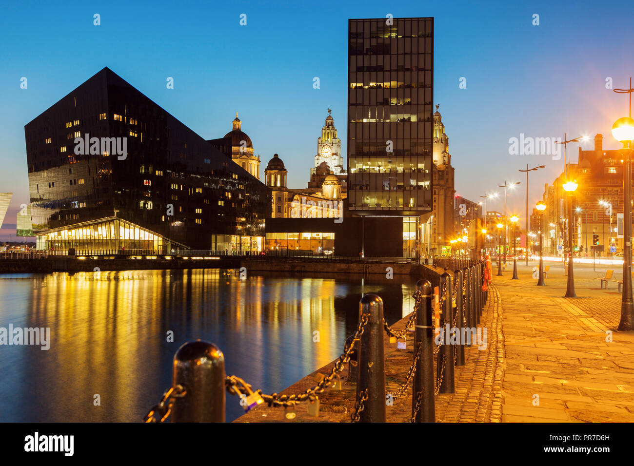 Canning Dock in Liverpool. Liverpool, North West England, UK Stock ...