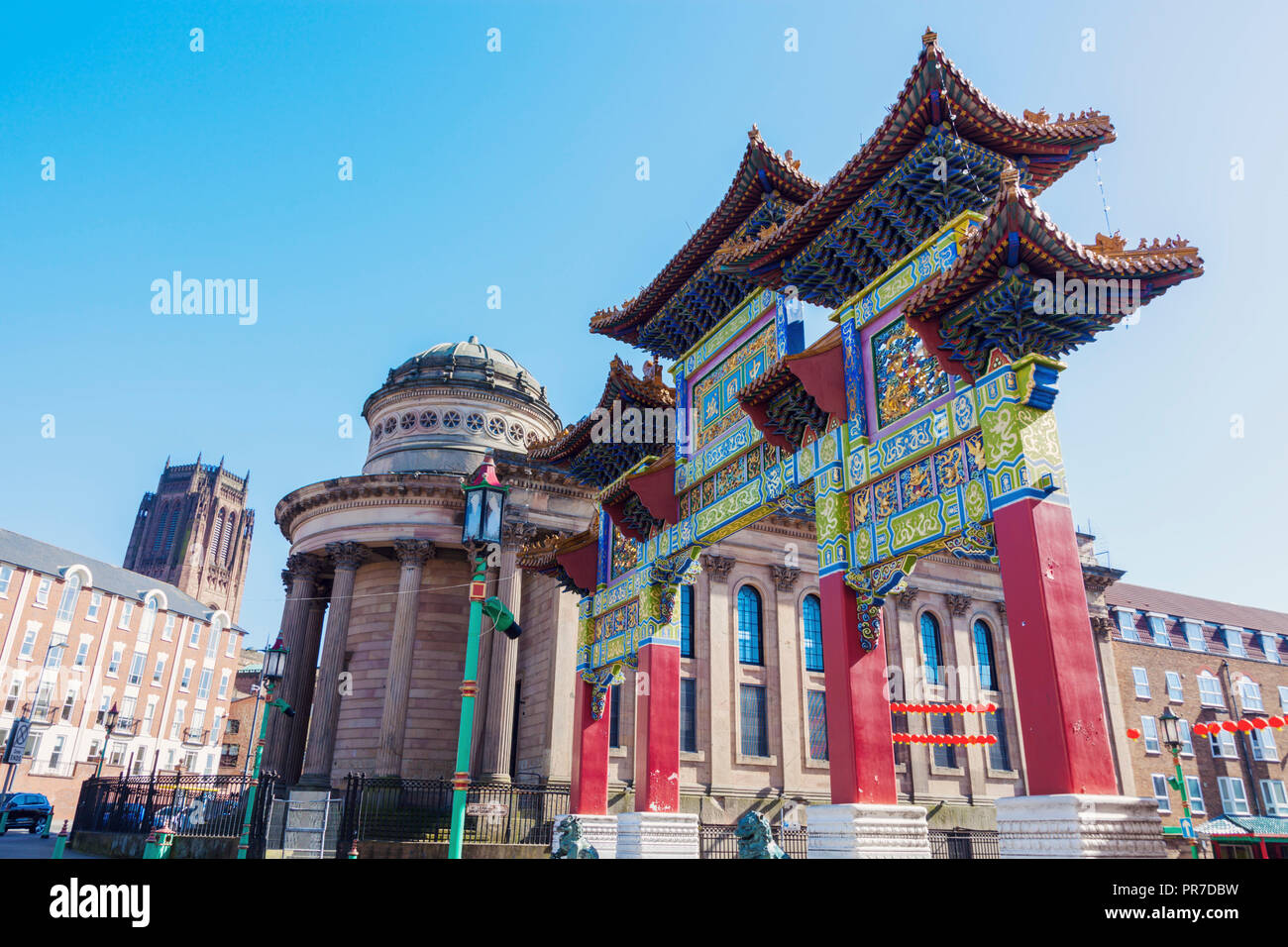Chinese Arch - Nelson Street, Liverpool. Liverpool, North West England ...