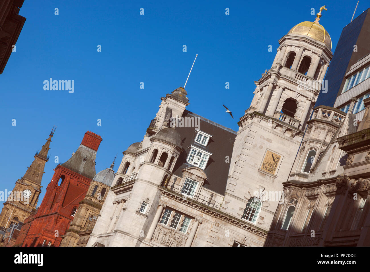 Old architecture of Liverpool. Liverpool, North West England, UK Stock ...