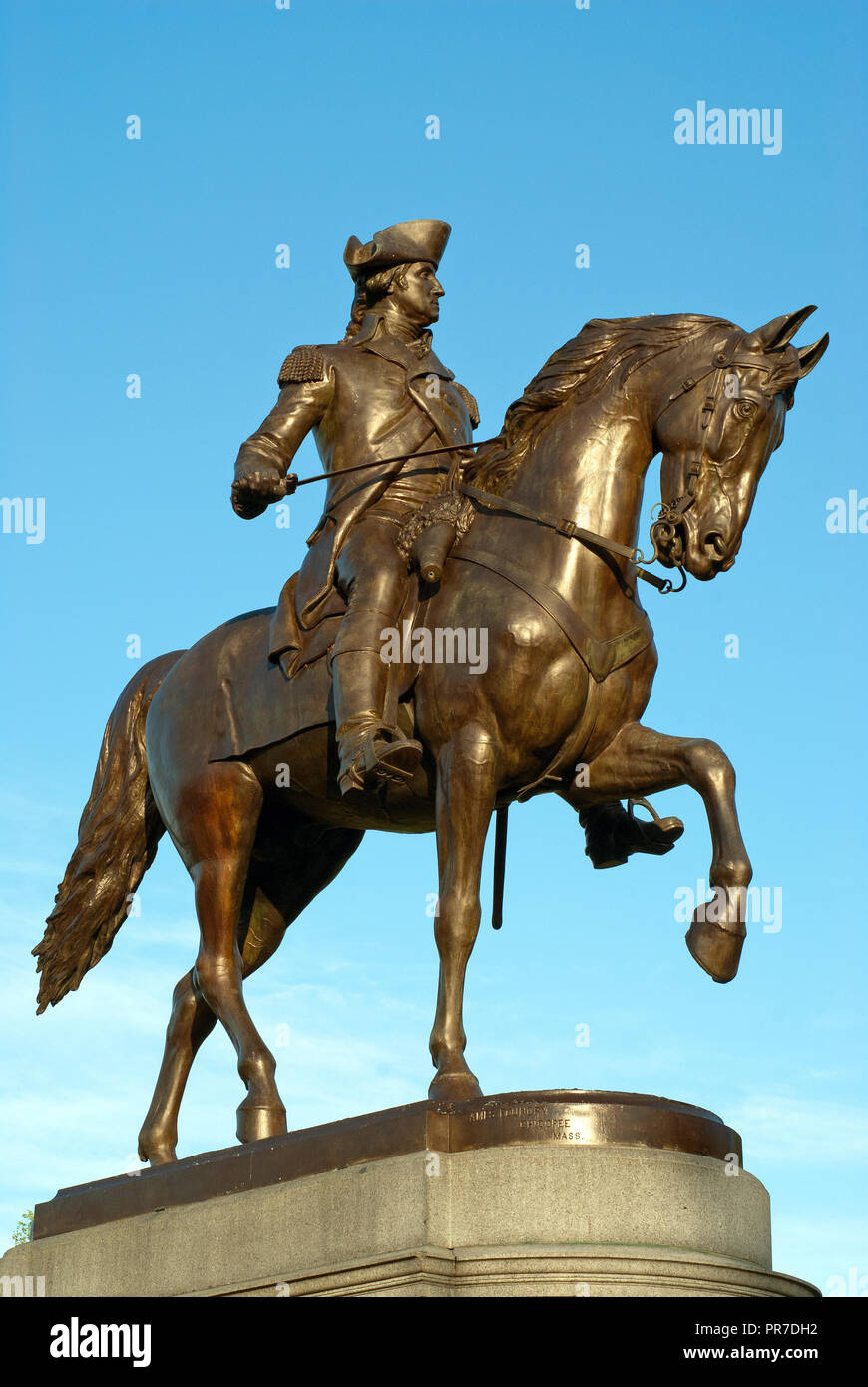 George Washington equestrian statue (by Thomas Ball) in Public Garden ...