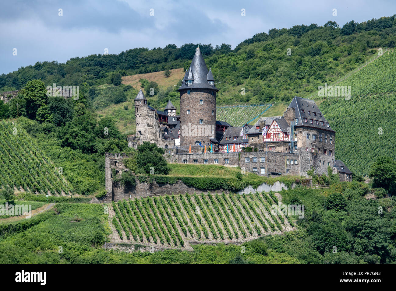 Stahleck Castle on the Rhine River in Germany Stock Photo - Alamy
