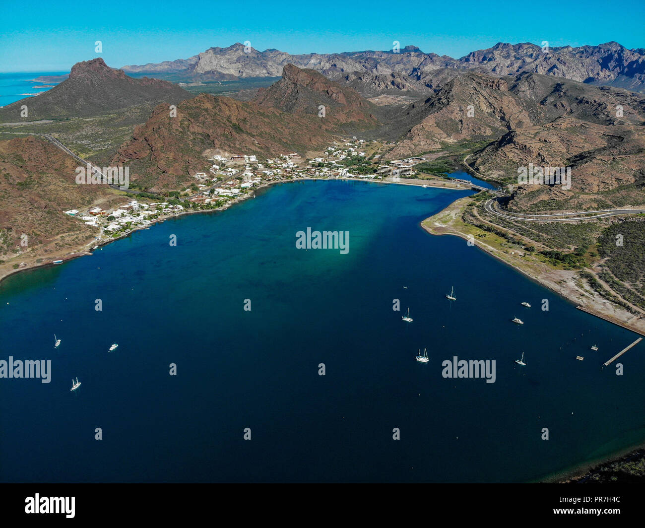 Beach. Hill and rock formation. hill between the sea and desert of the ...