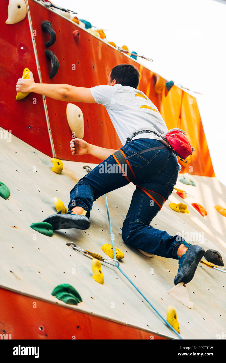 Belaying a climber indoor hi-res stock photography and images - Alamy
