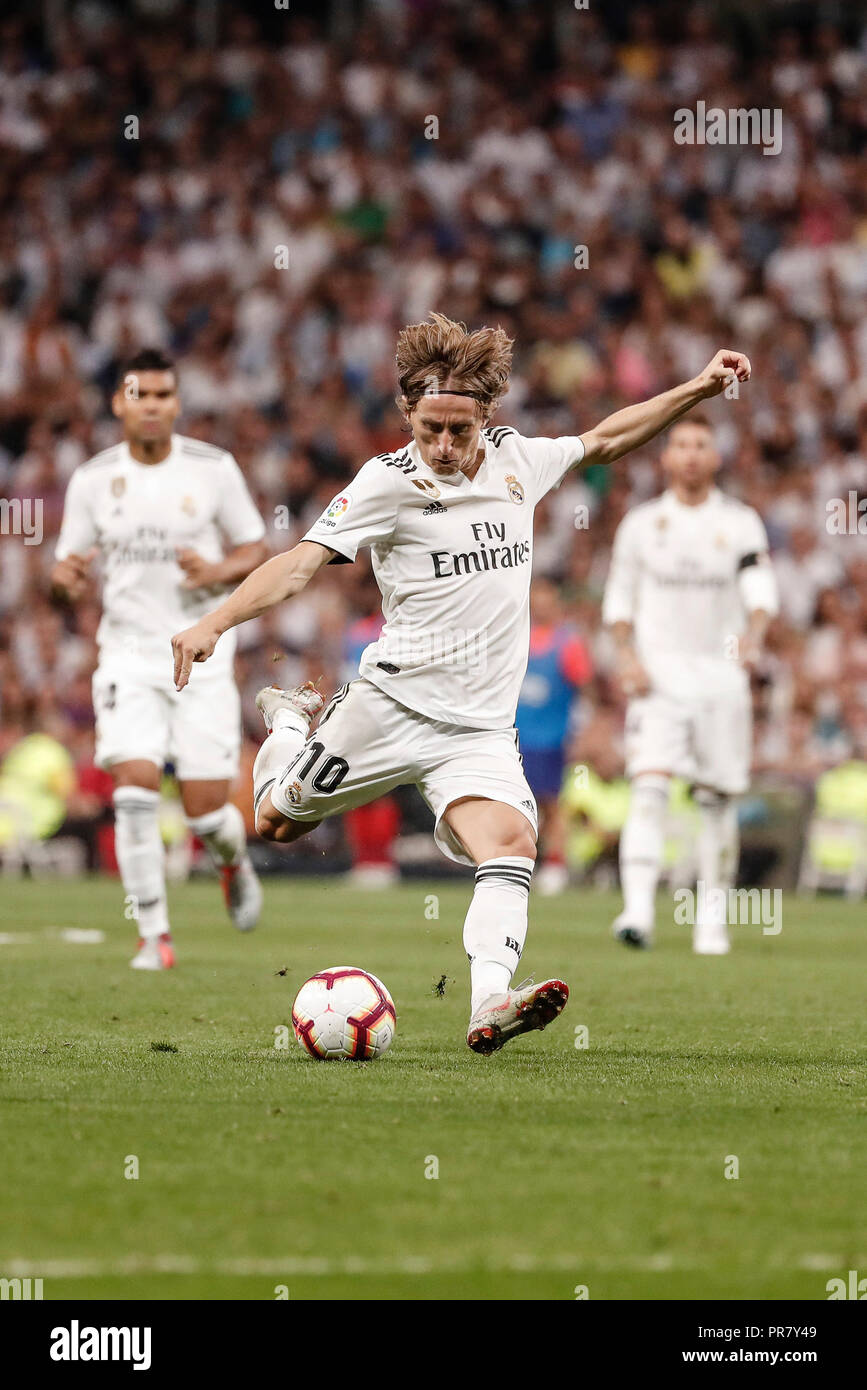 Santiago Bernabeu, Madrid, Spain. 29th Sep, 2018. La Liga football ...