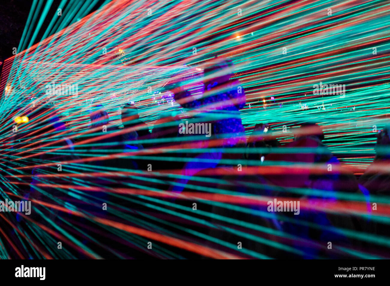 Lodz, Poland. 29th September 2018. Light Move Festival - The second day ...