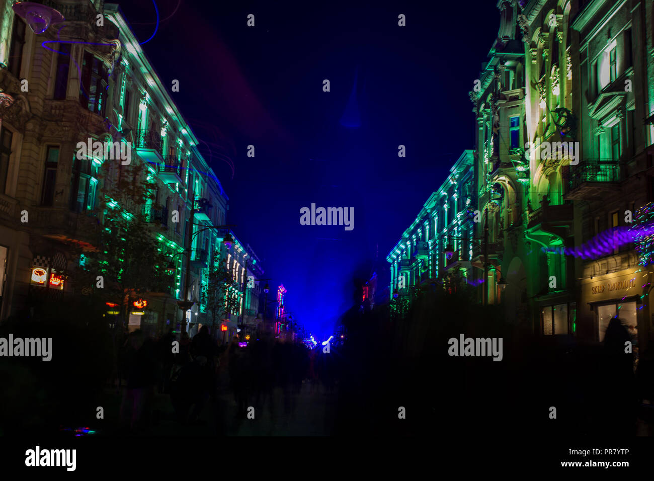 Lodz, Poland. 29th September 2018. Light Move Festival - The second day ...