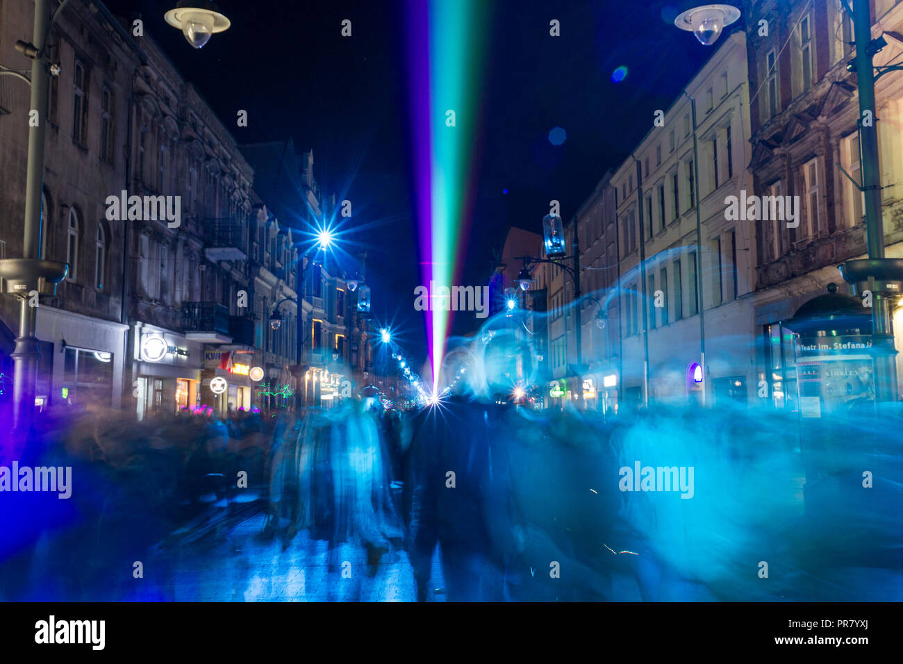 Lodz, Poland. 29th September 2018. Light Move Festival - The second day ...